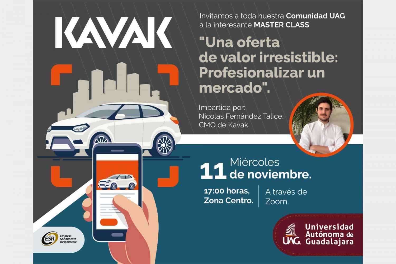 La exitosa empresa Kavak mostrará su modelo de negocio con Master Class ...